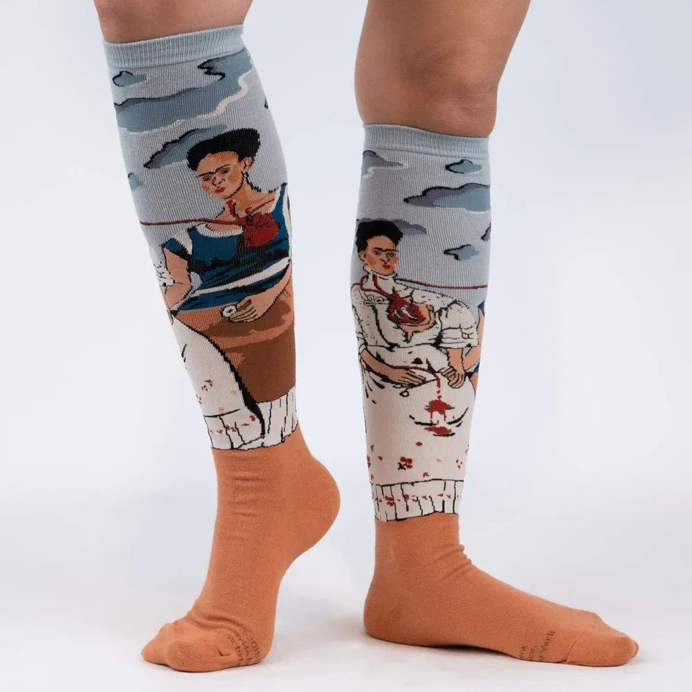 FUNKY DUNKY THE TWO FRIDAS KNEE HIGH SOCKS - Shop at AK Galleria