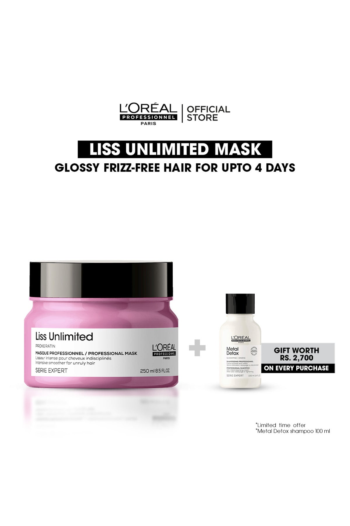 L'Oreal Professionnel Serie Expert Liss Unlimited Mask For Frizzy Hair ...